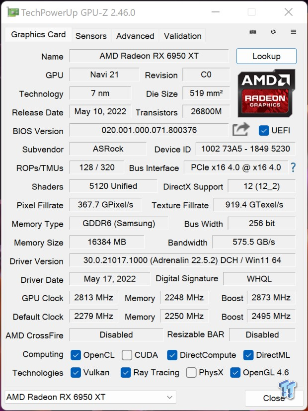ASRock Radeon RX 6950 XT OC Formula Review