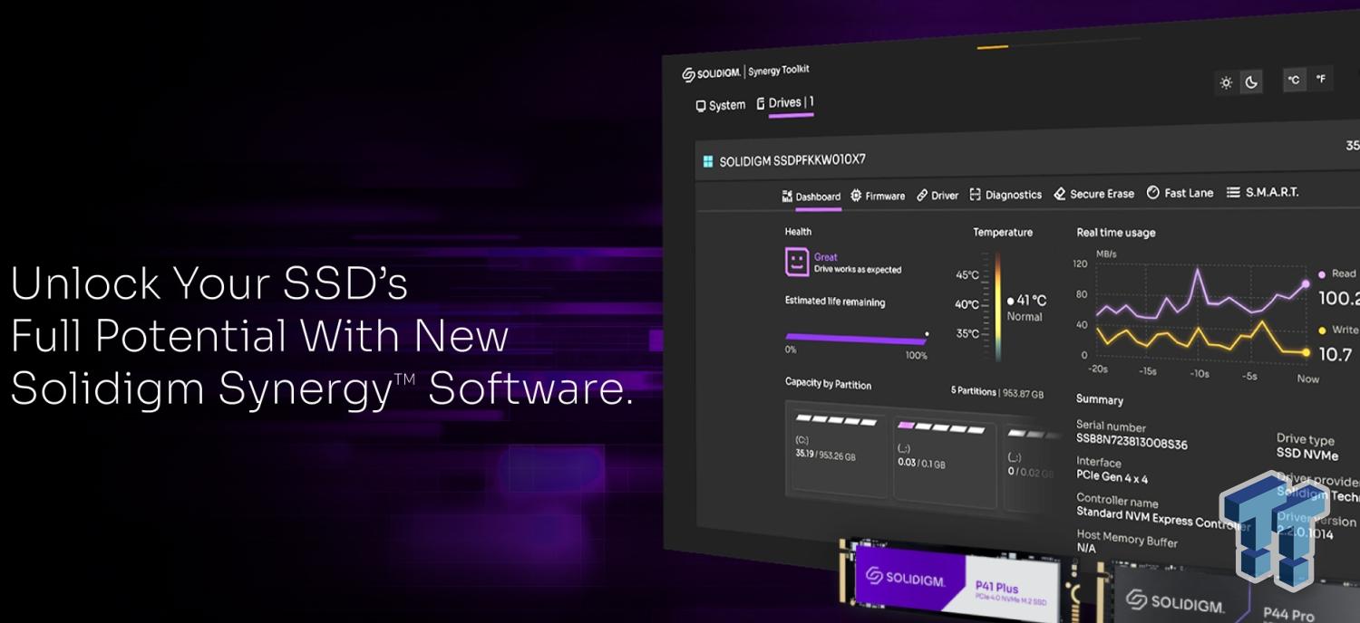 Solidigm Synergy 2.0 SSD Software with benchmarks - Driving the Future
