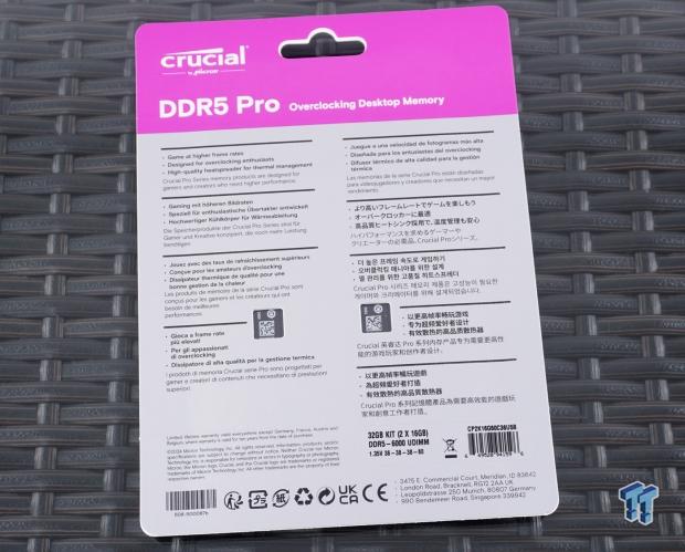 Crucial Pro Overclocking DDR5-6000 32GB Dual-Channel Memory Kit Review