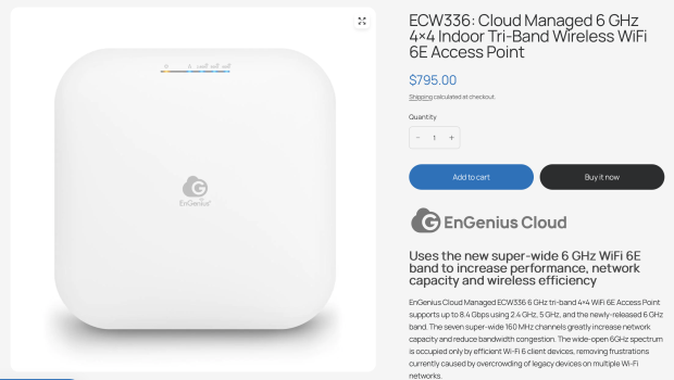 EnGenius ECW336 Wi-Fi 6e Cloud Managed Access Point Review