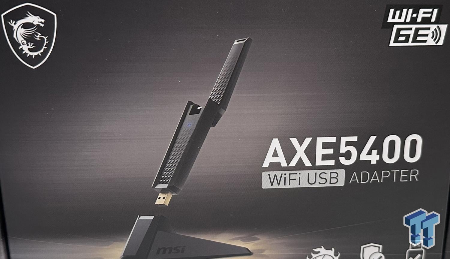 MSI GUAXE54 AXE5400 Wi-Fi 6E USB Adapter Review