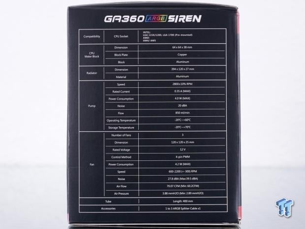 TEAM T-FORCE Siren GA360 ARGB Liquid CPU Cooler Review