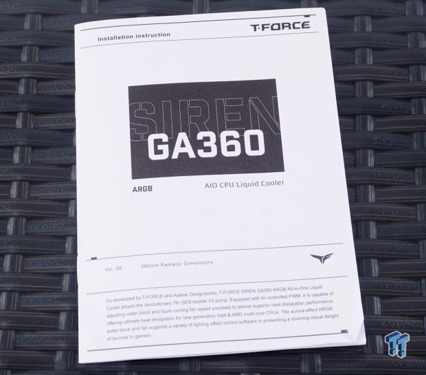 TEAM T-FORCE Siren GA360 ARGB Liquid CPU Cooler Review