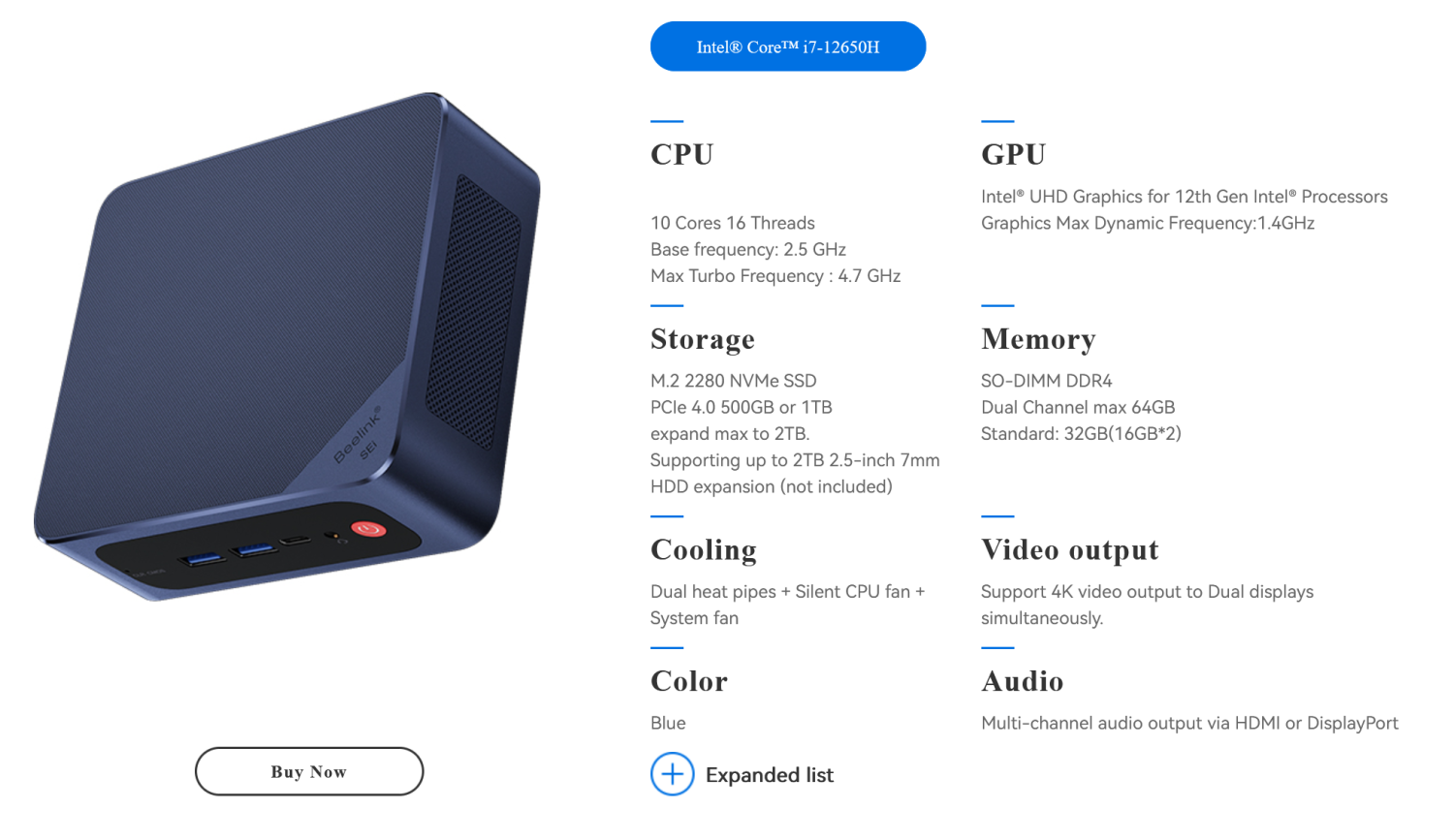 Beelink SEi12 Mini PC Review