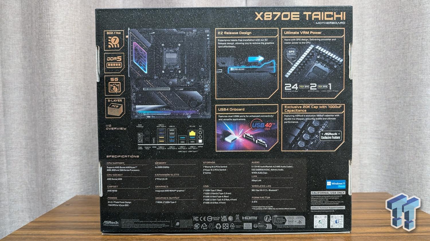 ASRock X870E Taichi Motherboard Review