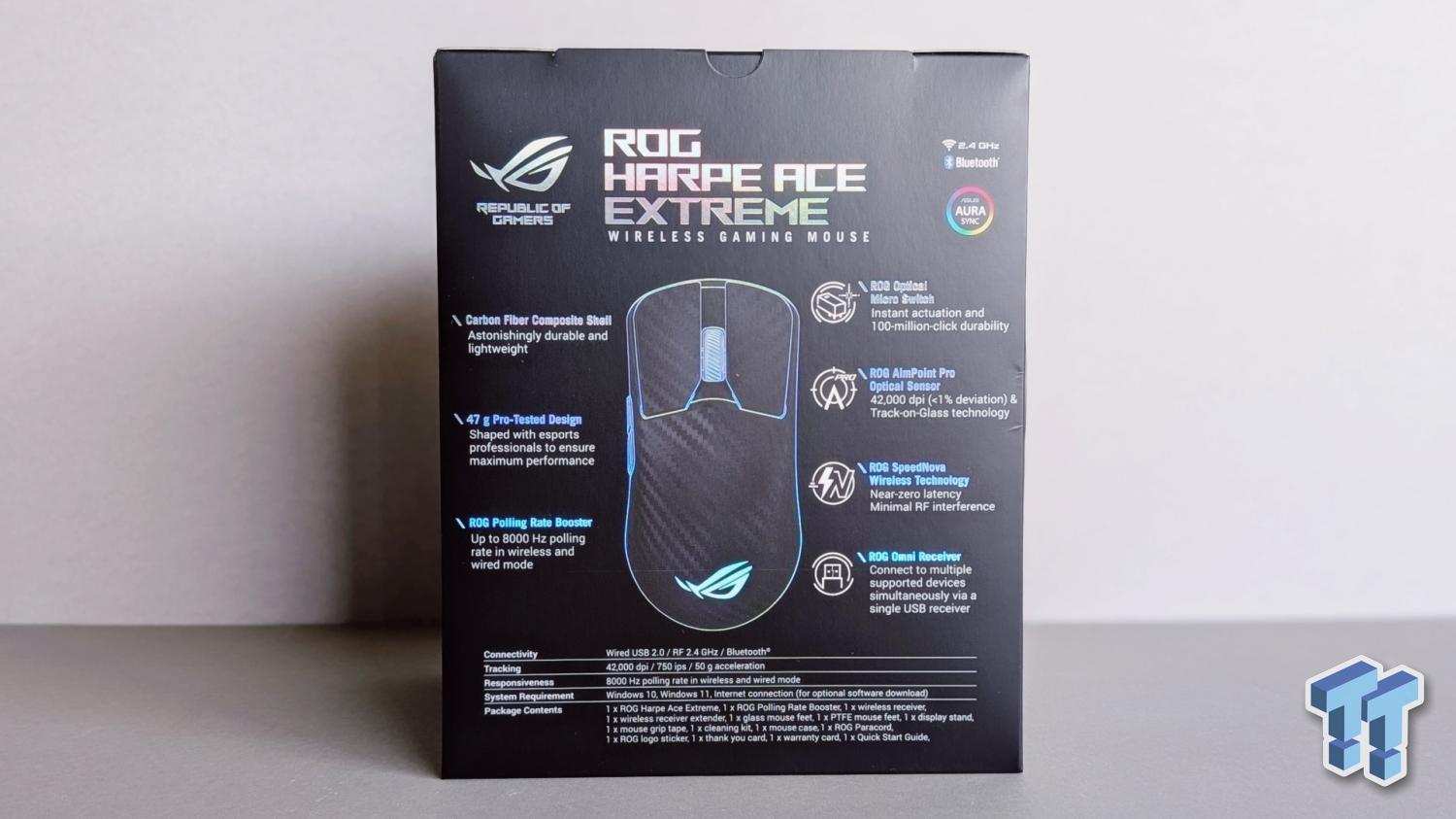 ASUS ROG Harpe Ace Extreme Wireless Gaming Mouse Review - Carbon Fiber ...