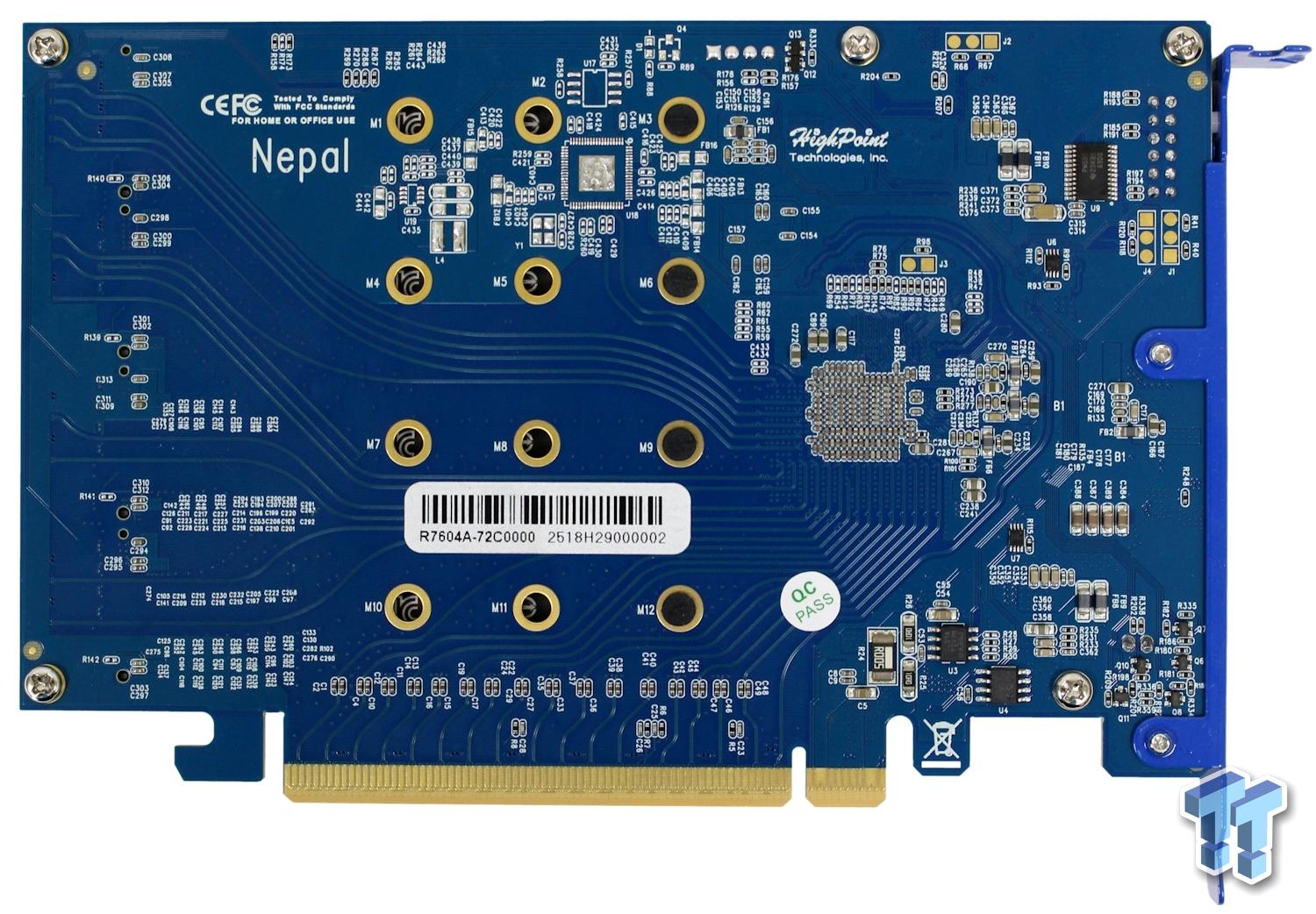 HighPoint Rocket 7604A Gen5 x16 NVMe RAID AIC Review - Half the Size ...