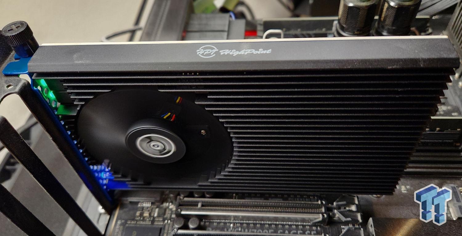 HighPoint Rocket 7604A Gen5 x16 NVMe RAID AIC Review - Half the Size ...