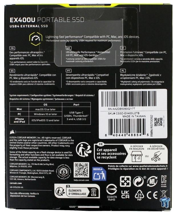 Corsair EX400U 2TB Portable SSD Review - World's Fastest Native USB Storage