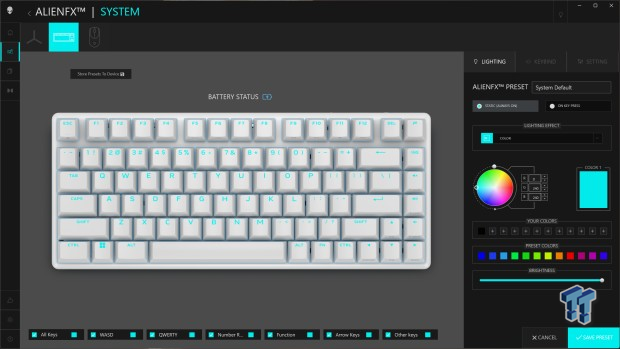 alienware keyboard font