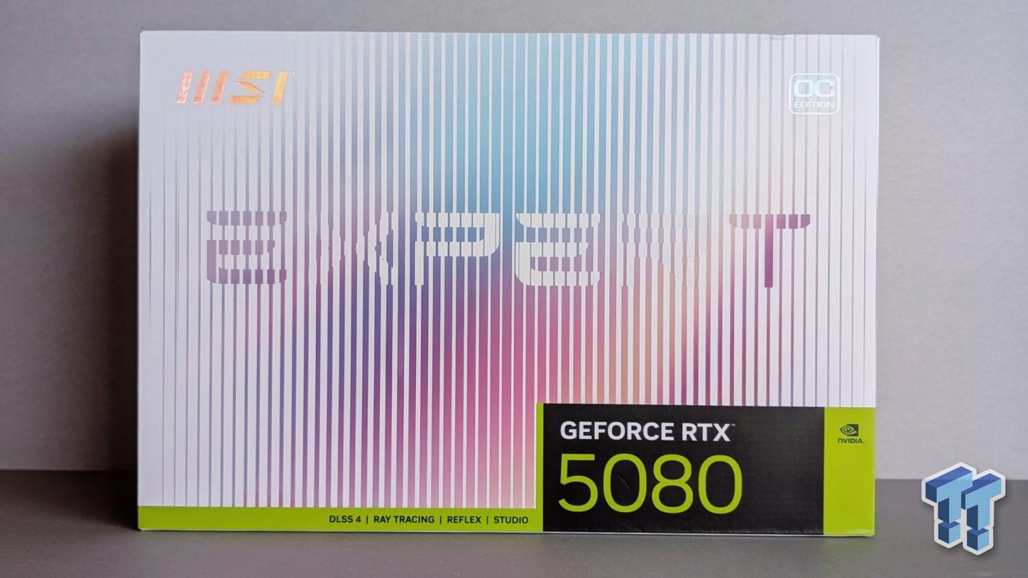 MSI GeForce RTX 5080 EXPERT OC Review - Bold Design, Impressive 4K ...