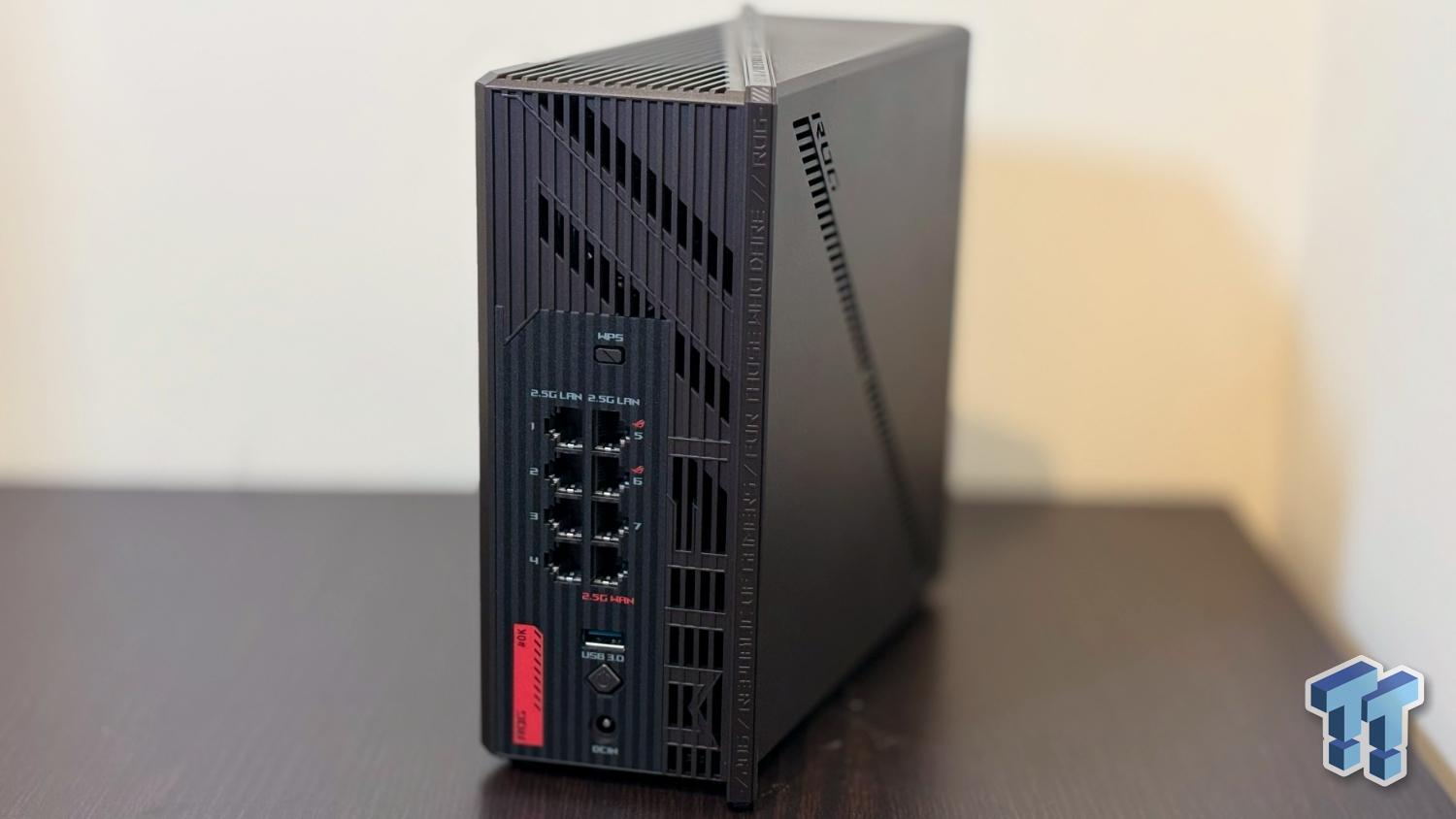 ASUS ROG STRIX GS-BE18000 Wi-Fi 7 Tri-Band Gaming Router Review - Fast ...