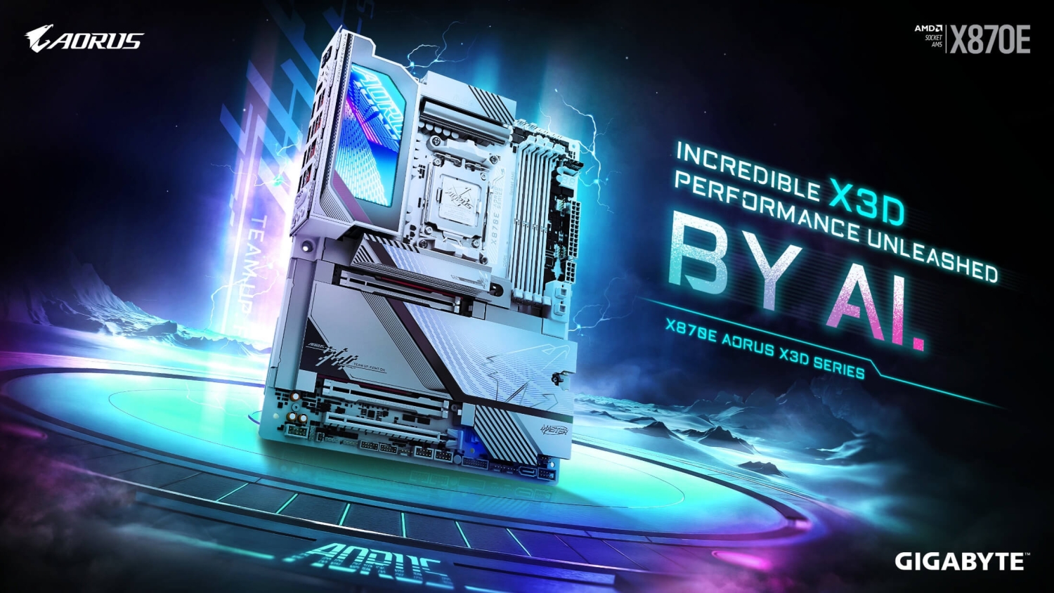 GIGABYTE X870E AORUS Motherboards: Built to extract hidden performance from AMD Ryzen X3D CPUs