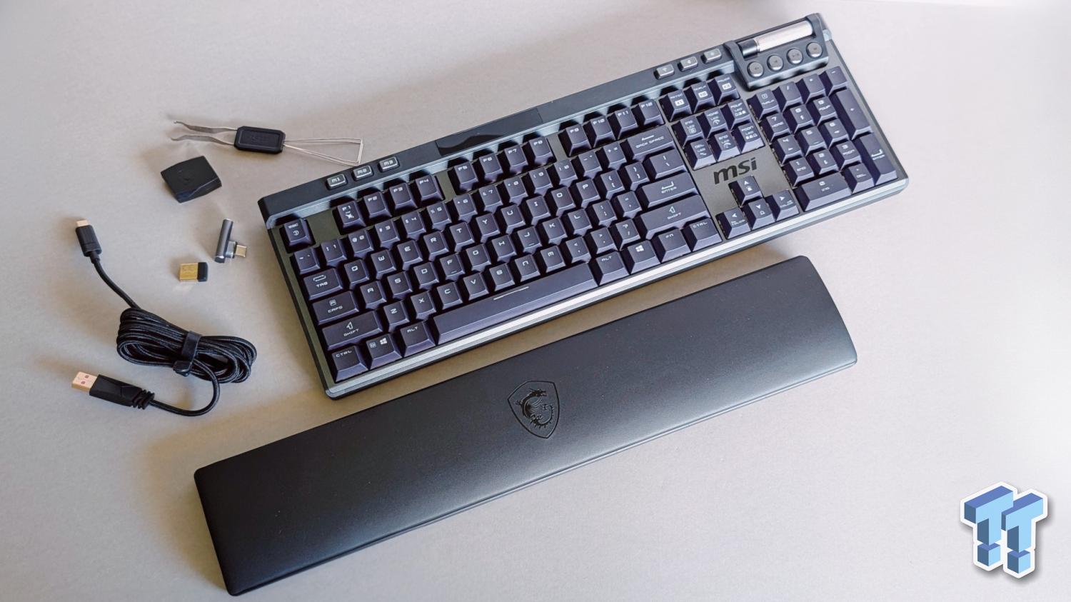 MSI Strike Pro Wireless Gaming Keyboard Review - Silent and Smooth