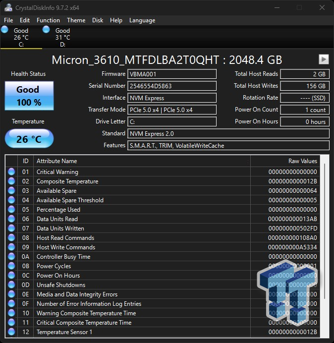 Micron 3610 2TB SSD Review - DRAMless QLC at 11,000 MB/s