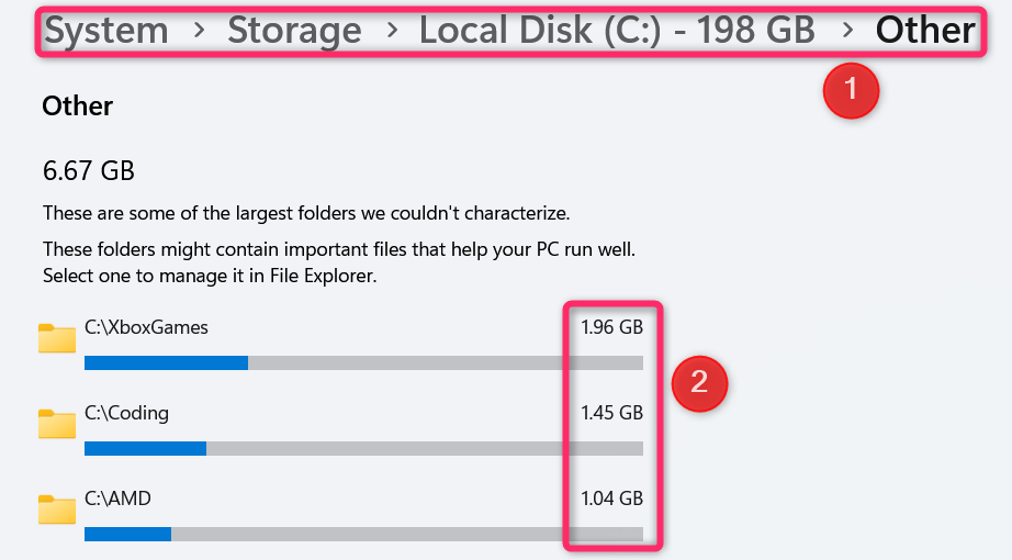 How to see what's using up storage space on your C: Drive