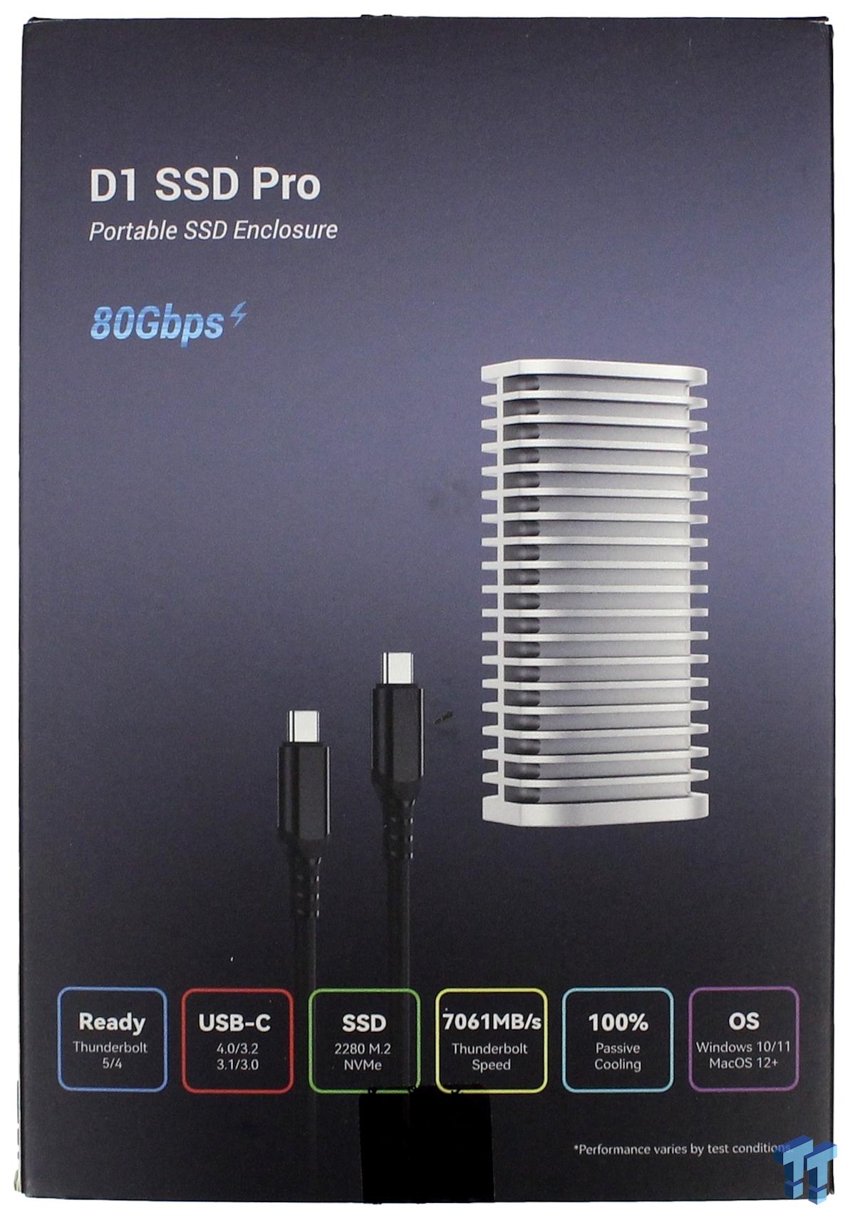 TERRAMASTER D1 SSD Pro Thunderbolt/USB Portable Enclosure Review ...