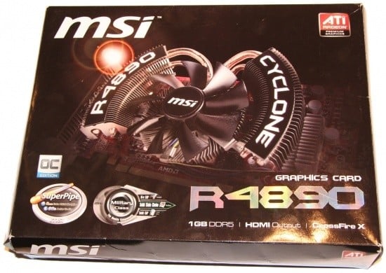 MSI Radeon HD 4890 Cyclone OC 1GB Graphics Card
