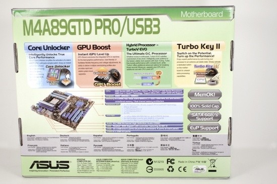 ASUS M4A89GTD Pro/USB3 (AMD 890GX) Motherboard
