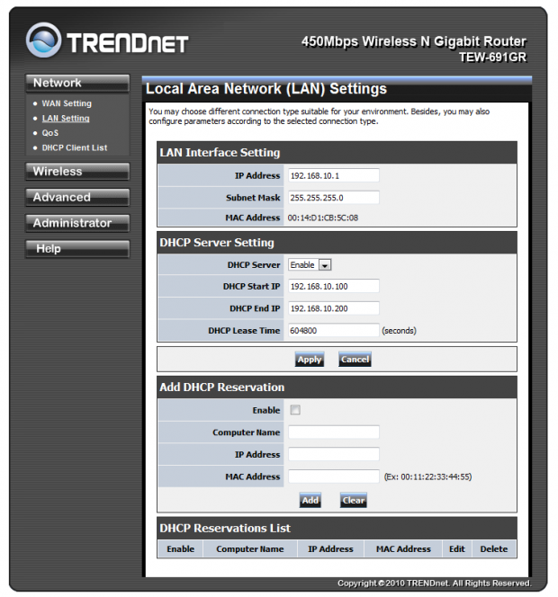 TRENDnet TEW-691GR 450Mbps Wireless Router