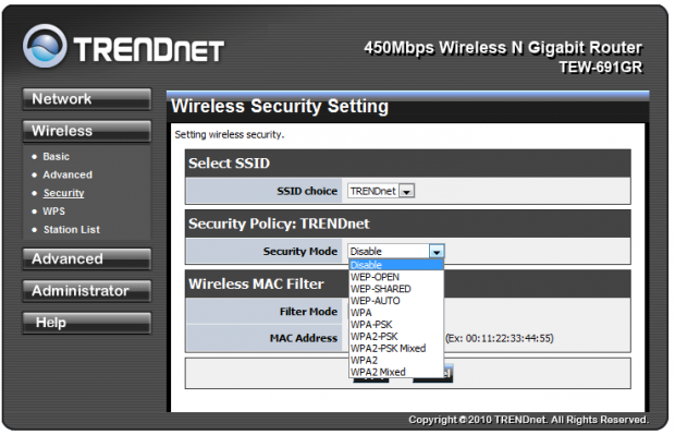 TRENDnet TEW-691GR 450Mbps Wireless Router