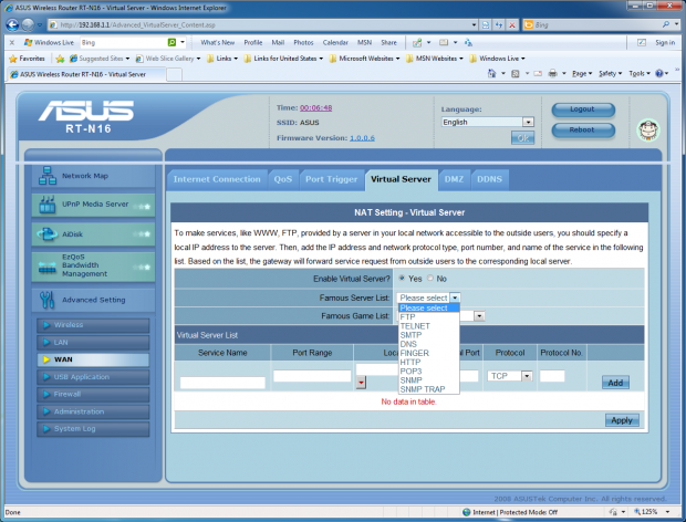 ASUS RT-N16 Multi-Functional Gigabit Wireless N Router