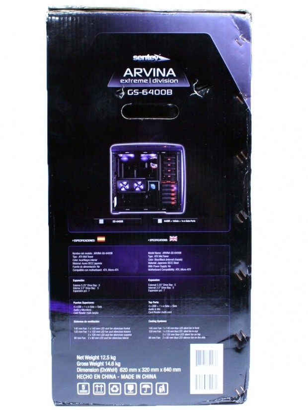 Sentey Arvina GS-6400B Mid Tower Chassis