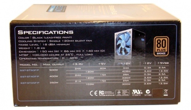 SilverStone Strider Plus ST50F-P 500W Power Supply