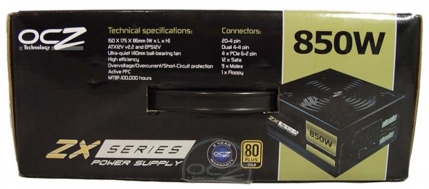 OCZ ZX 850 Series 850 Watt Power Supply Review OCZ ZX 850 Series 850 Watt Power Supply Review