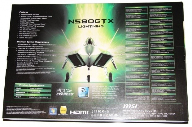 MSI GeForce GTX 580 1536MB Lightning Overclocked Video Card Review