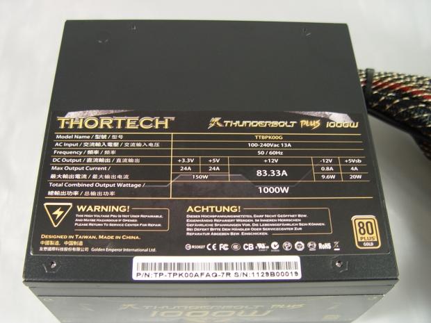 Thortech Thunderbolt Plus 1000W PSU Review