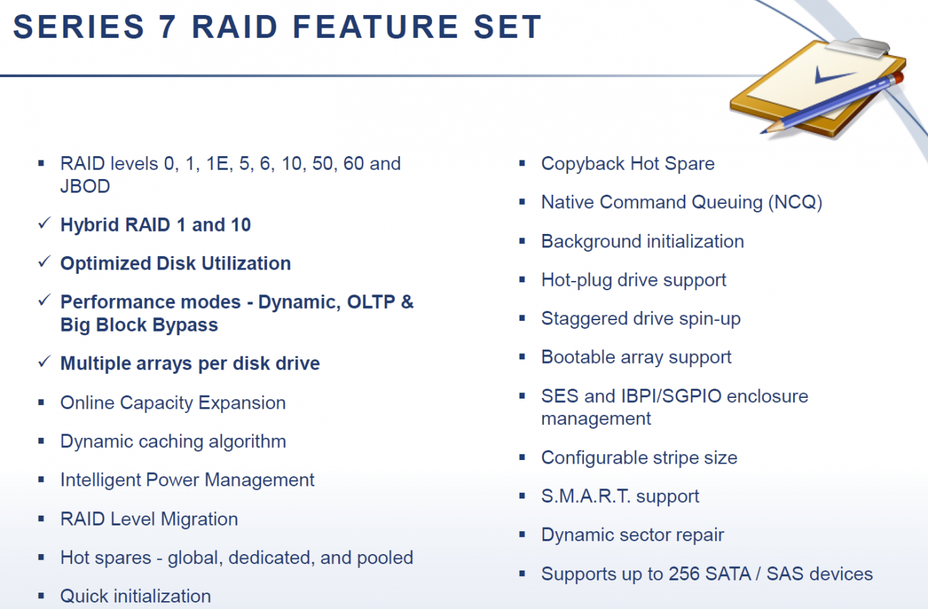 Adaptec Series 7 Enterprise RAID Controllers with PCIe 3.0 Preview ...