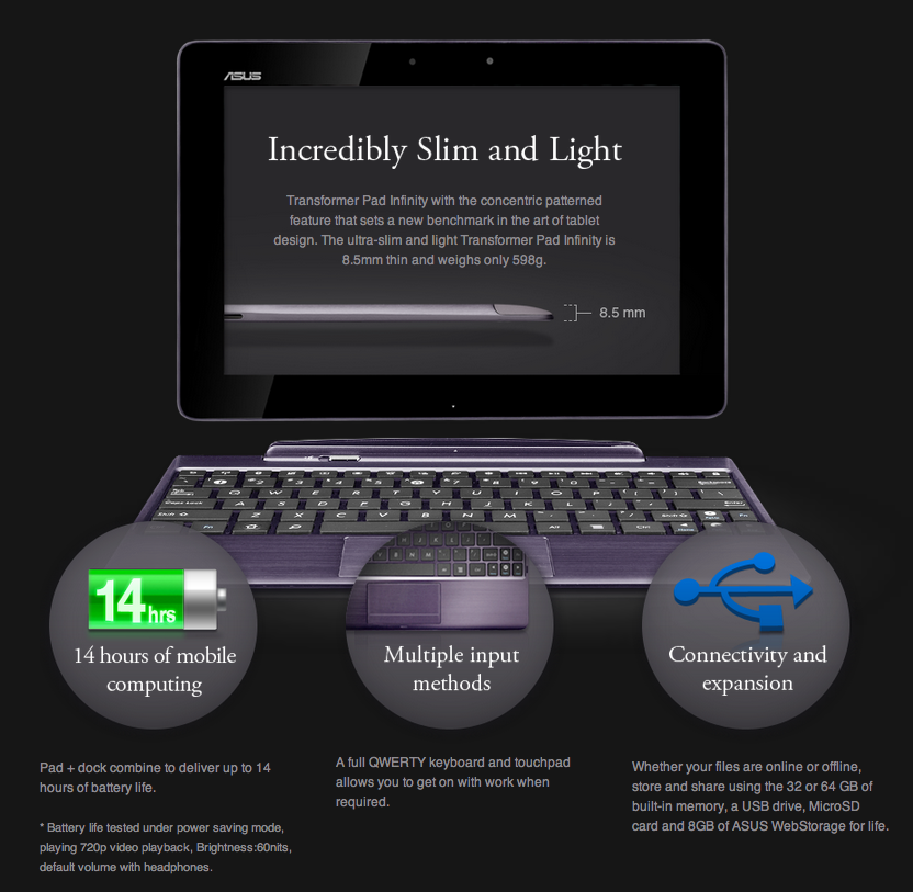 Transformer Pad Infinity Release Date