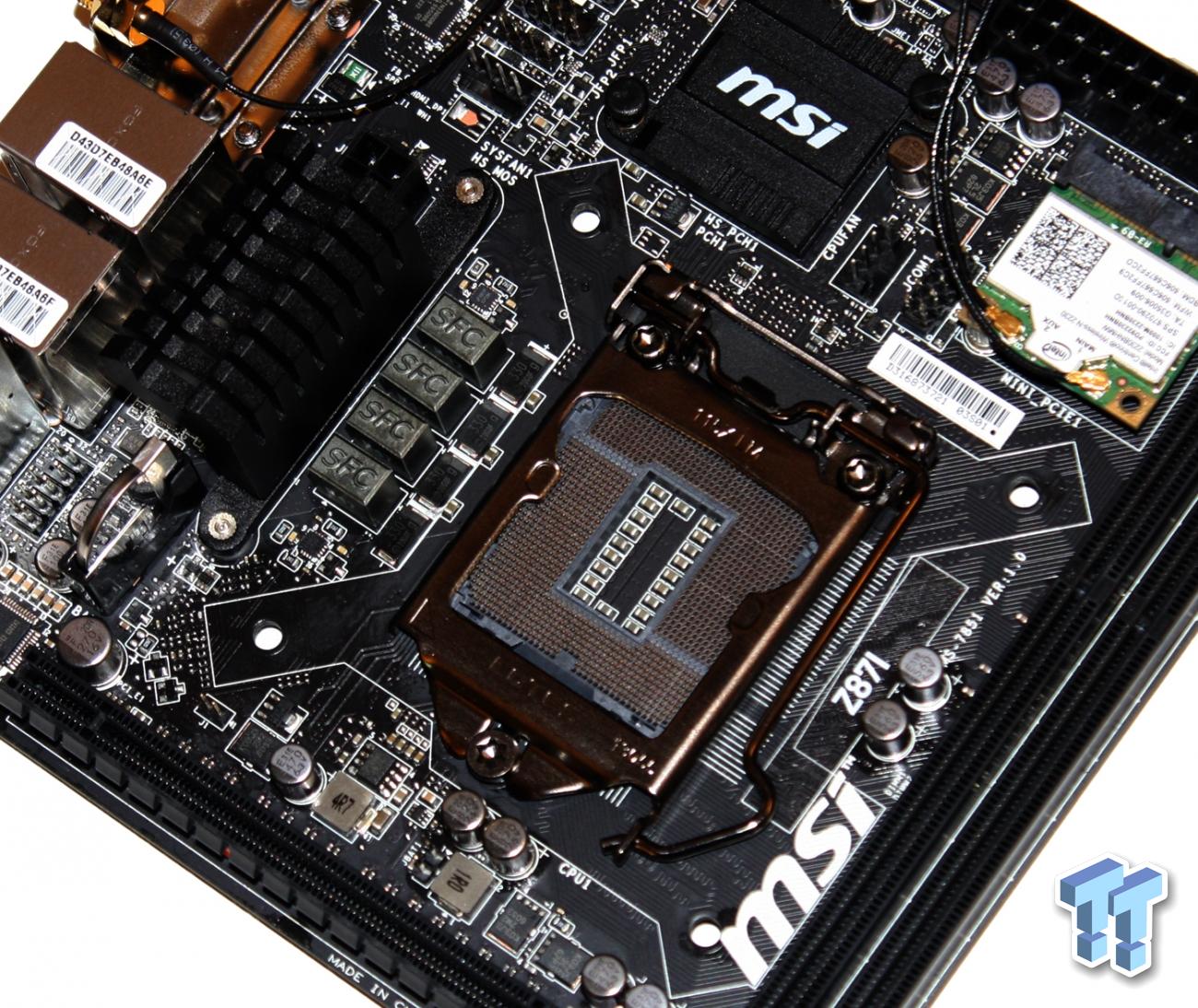 MSI Z87I (Intel Z87) ITX Motherboard Review | TweakTown