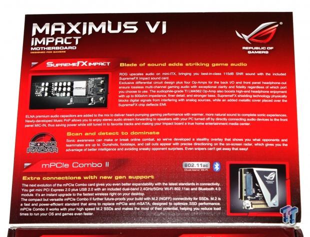 ASUS ROG Maximus VI Impact (Intel Z87) Mini-ITX Motherboard Review