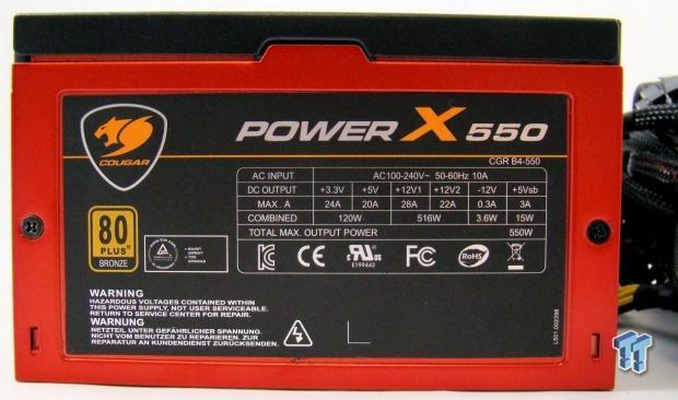 Cougar PowerX 550-Watt 80 PLUS Bronze Power Supply Review