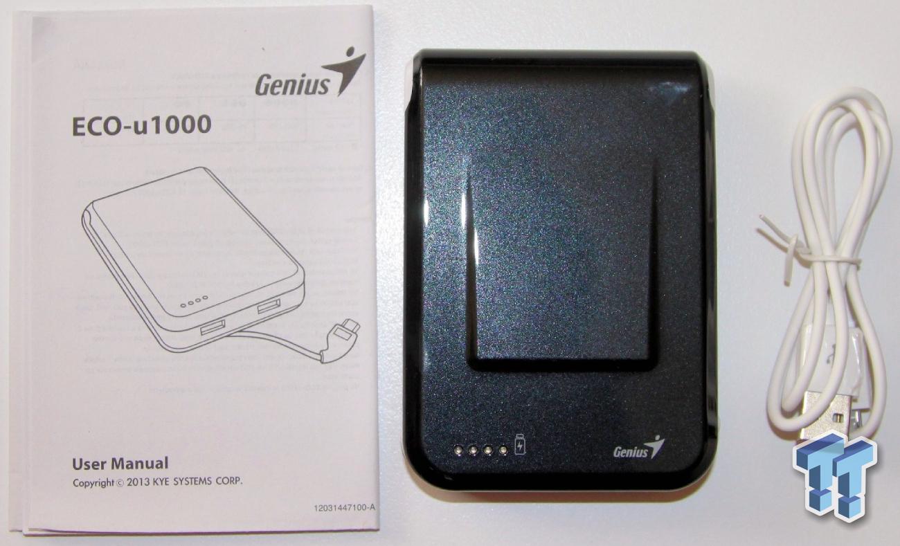 Genius ECO-u1000 10,400mAh Universal Portable Battery Review | TweakTown