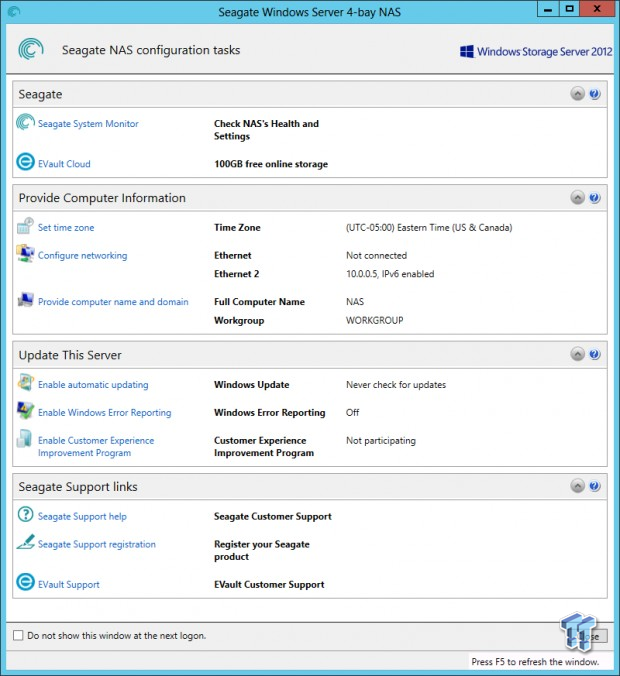Seagate Business Storage Windows Server 4-Bay NAS Review - Intel Atom ...