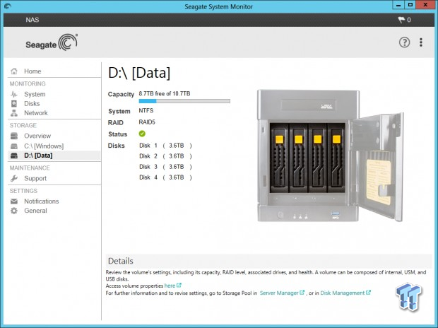 Seagate Business Storage Windows Server 4-Bay NAS Review - Intel Atom ...