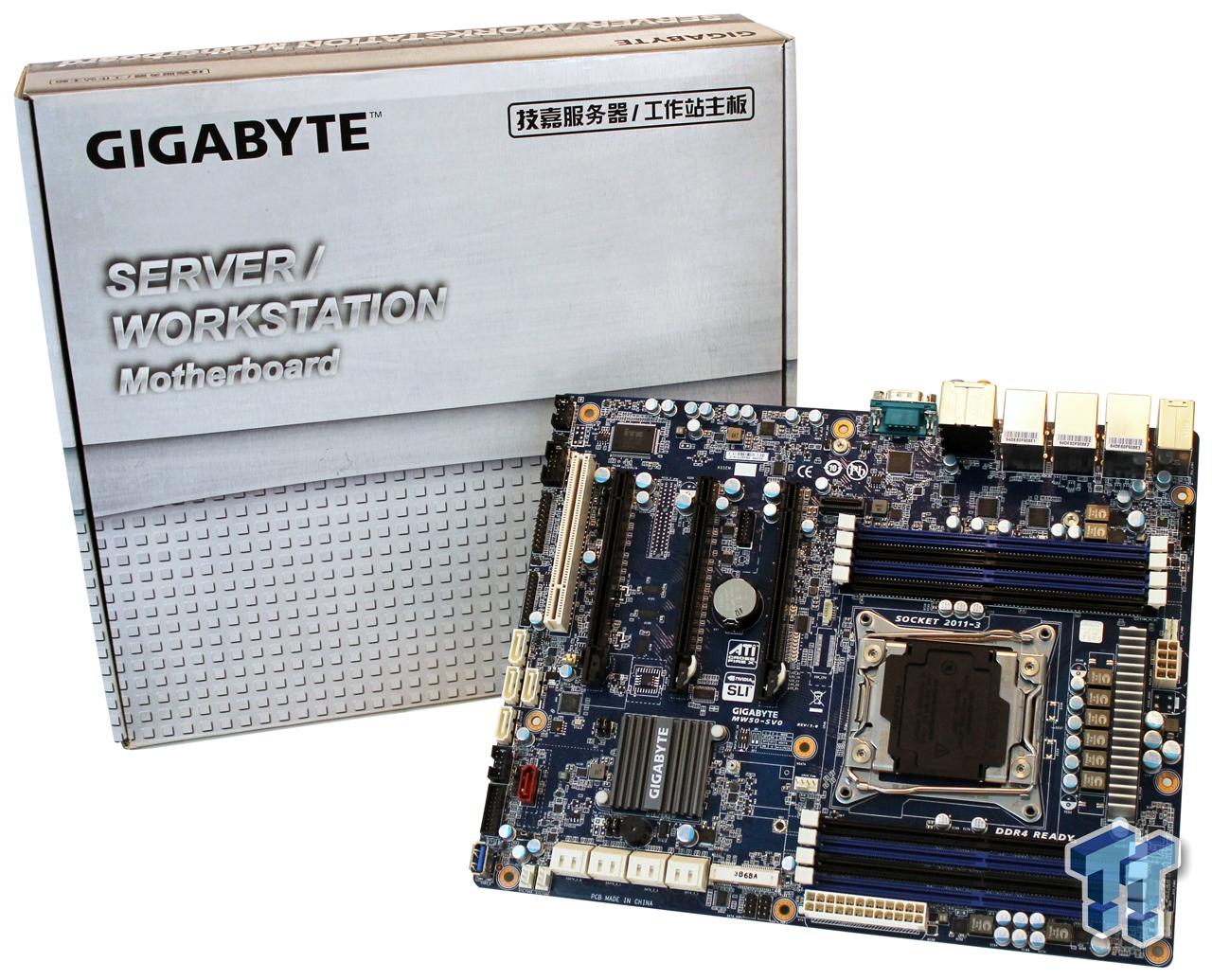 GIGABYTE MW50-SV0 (Intel C612) Workstation Motherboard Review