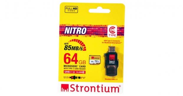 Strontium Nitro 566X 64GB MicroSDXC and USB Type-C Reader Review