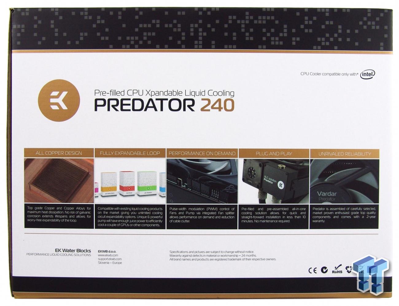 EKWB Predator 240 AIO CPU Liquid Cooler Review | TweakTown