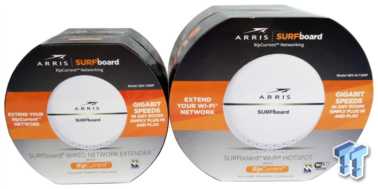 ARRIS SURFboard SBX-1000P and AC1200P RipCurrent Extenders Review ...