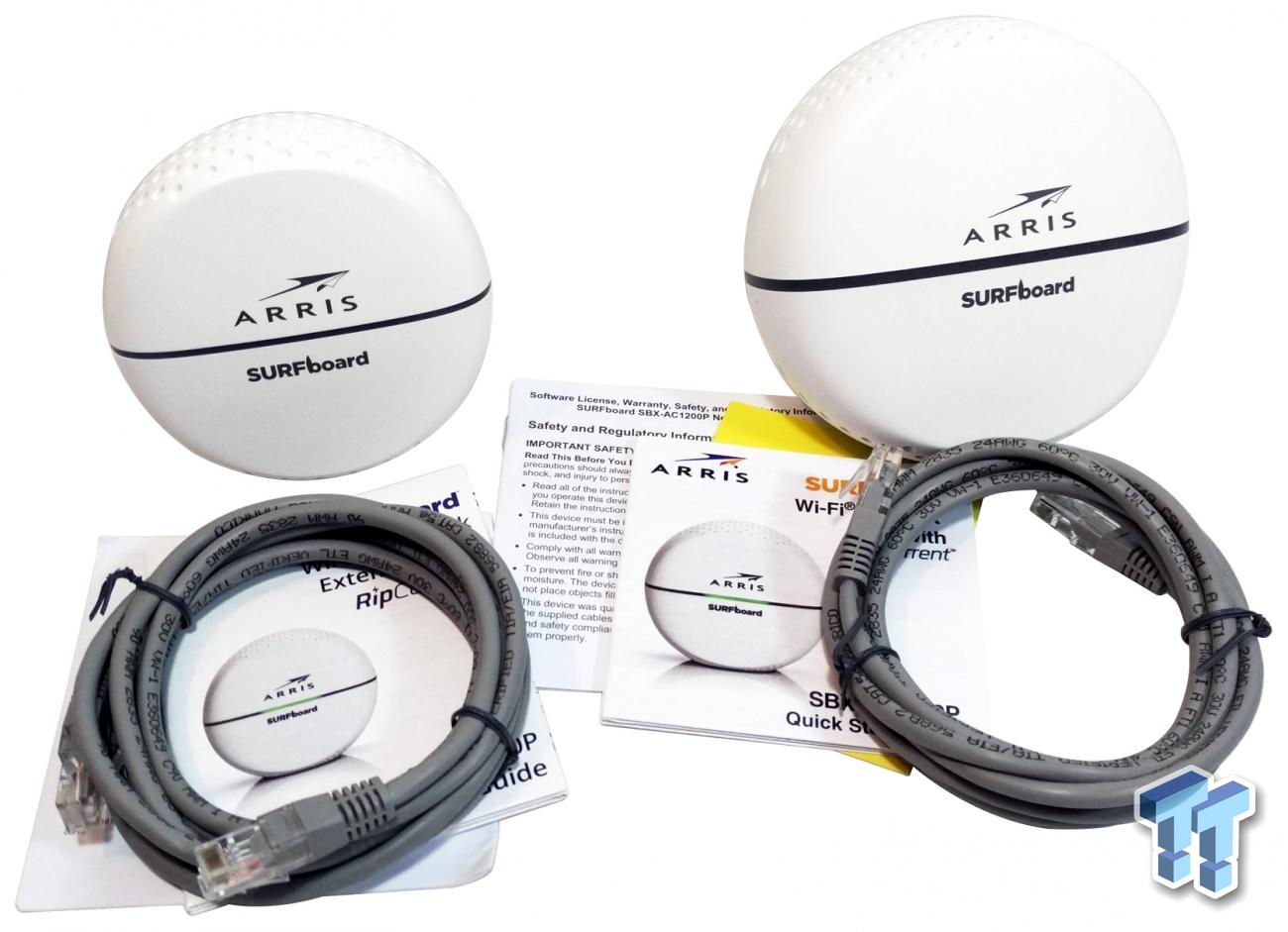 ARRIS SURFboard SBX-1000P and AC1200P RipCurrent Extenders Review ...