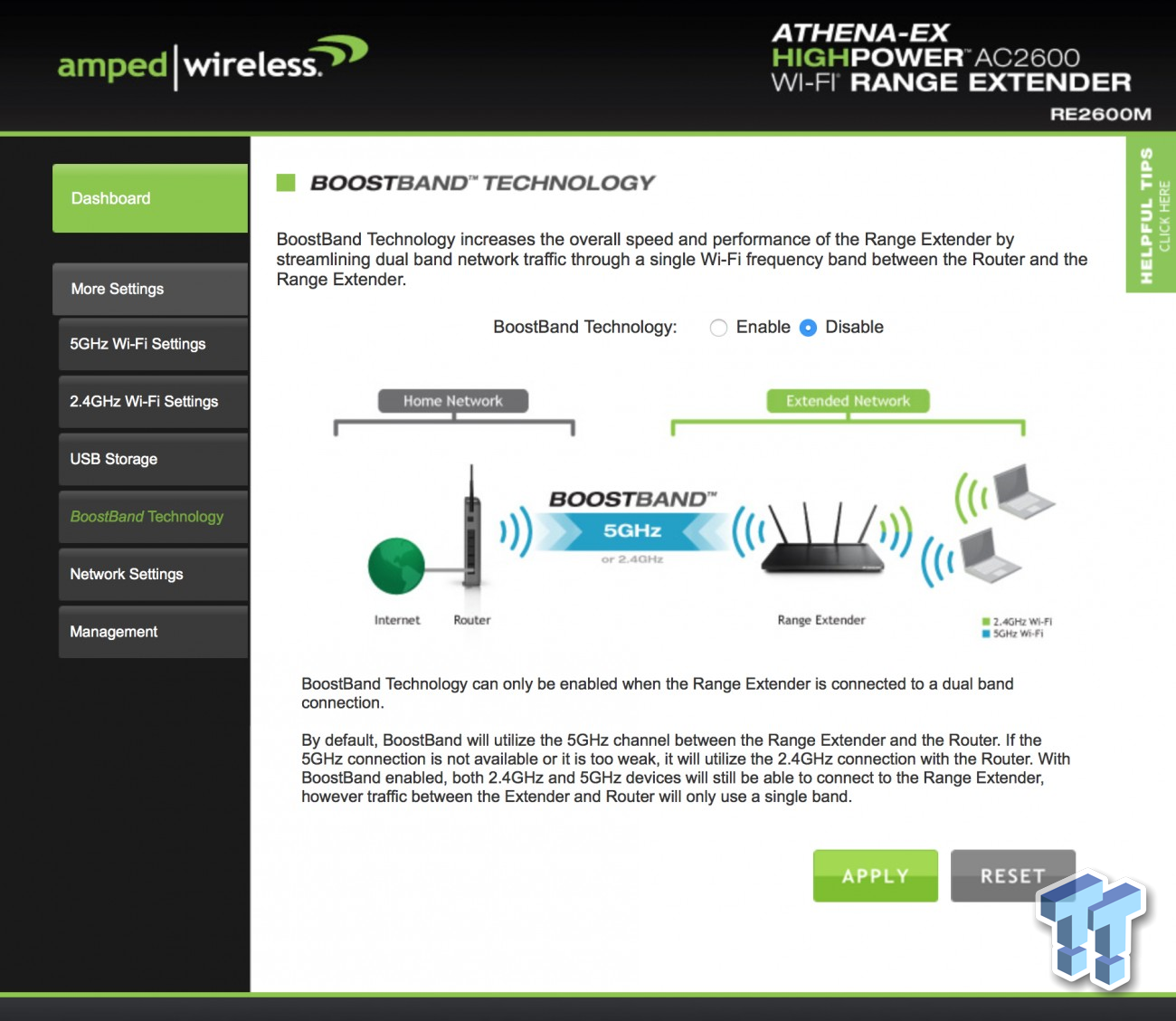 amped range extender setup