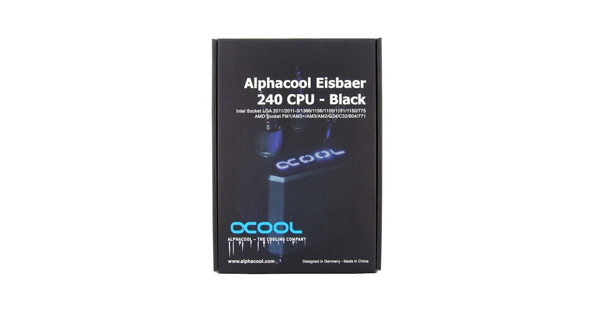 Alphacool Eisbaer 240mm Open-Loop AIO Liquid CPU Cooler Review
