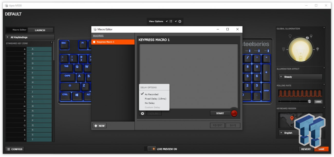 SteelSeries APEX M500 Mechanical Keyboard Review | TweakTown
