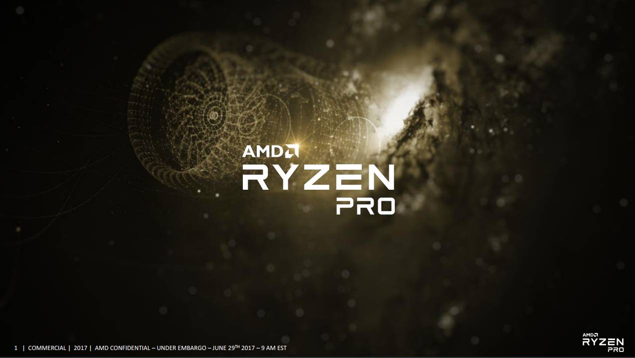 AMD's Ryzen Pro Processor Lineup Revealed