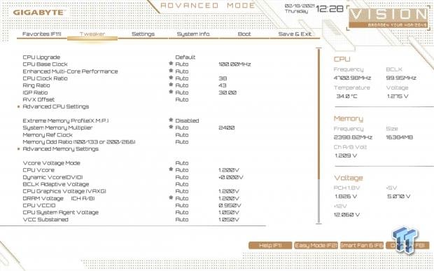 GIGABYTE Z590 Vision G Motherboard Review