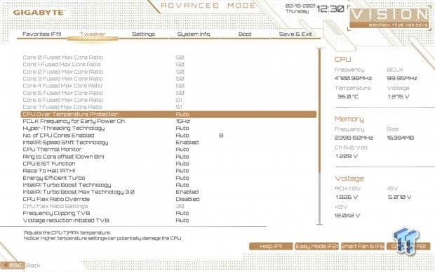 GIGABYTE Z590 Vision G Motherboard Review